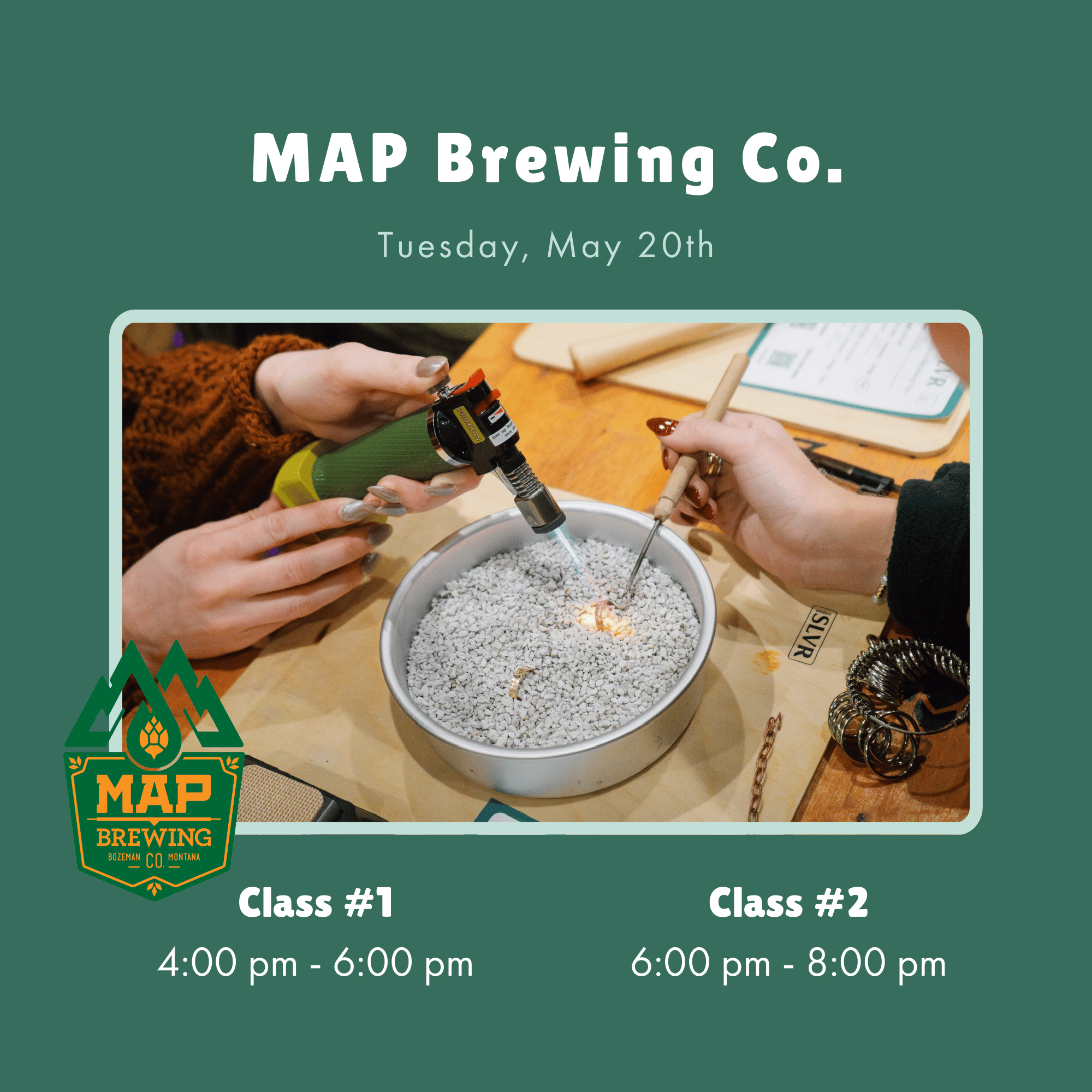 Make your own rings at MAP Brewing with Studio SLVR! | Studio SLVR
